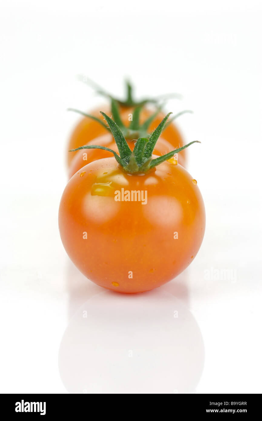 Cherry Truss Tomatoes isolated against a white background Stock Photo ...