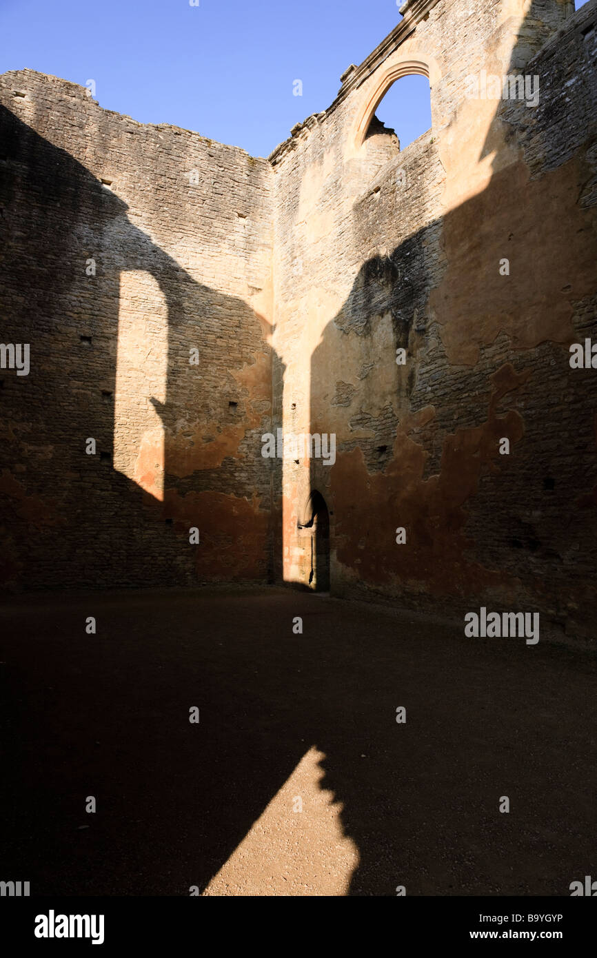 Shadow and Light at Minster Lovell Hall, built by Lord William Lovell ...
