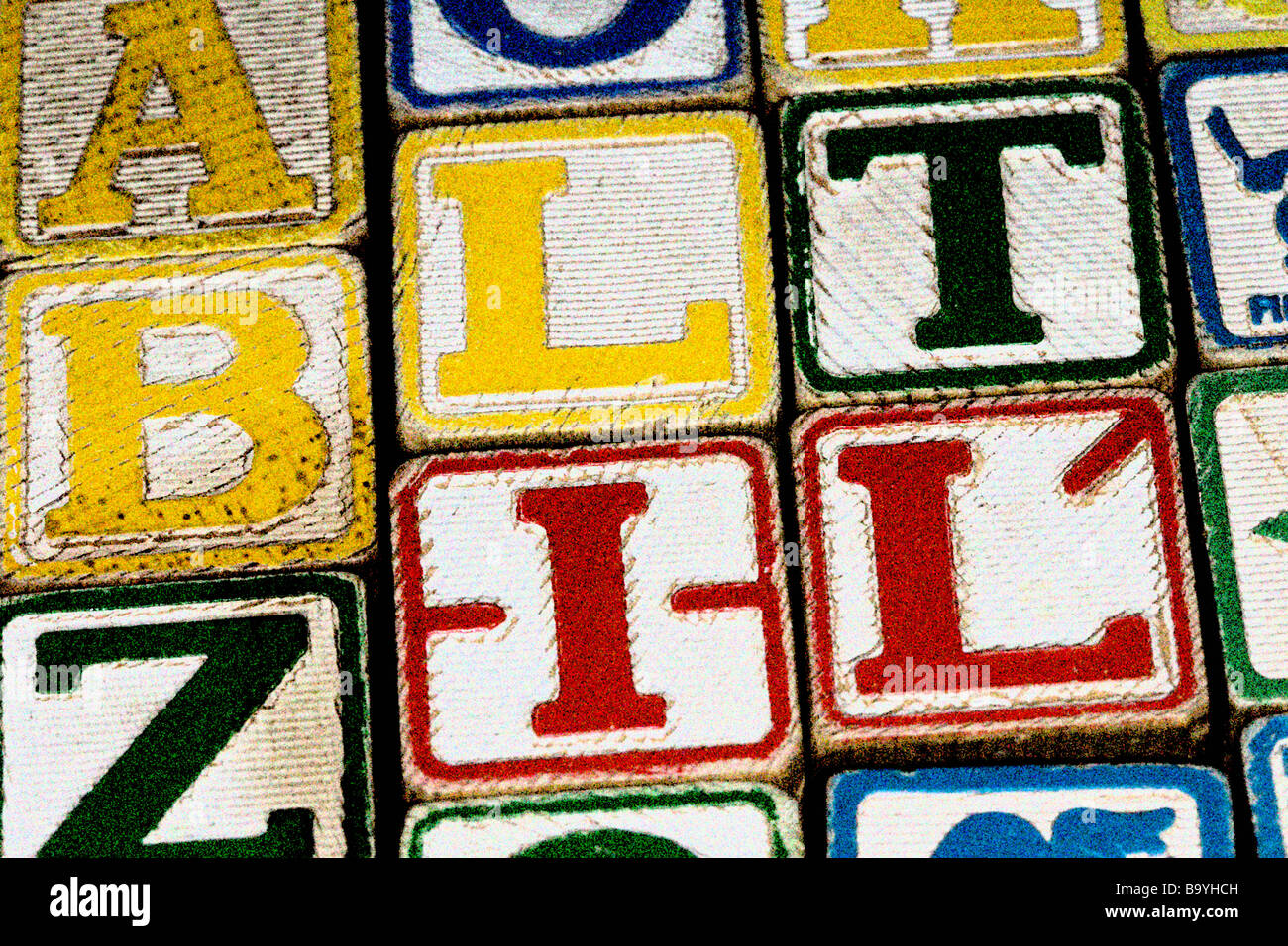 Childrens alphabet blocks hi-res stock photography and images - Alamy