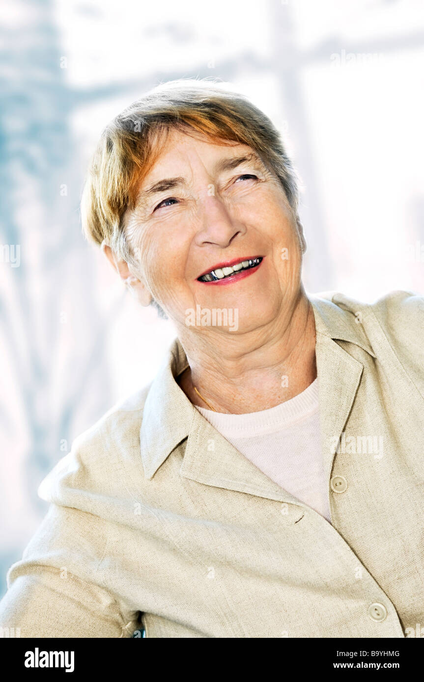 Old aged senior seniors woman women hi-res stock photography and images ...