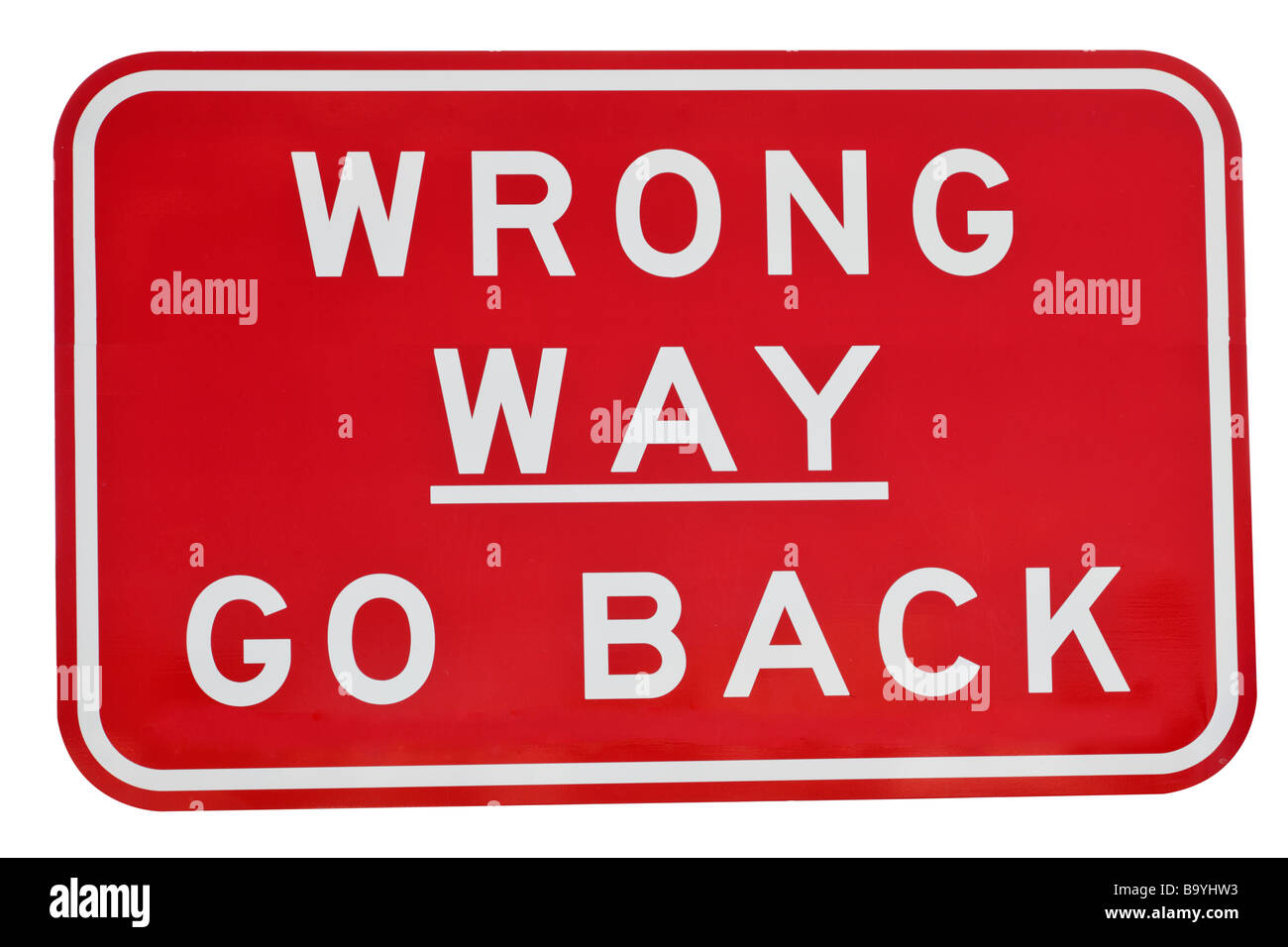 Wrong Way Road Signs