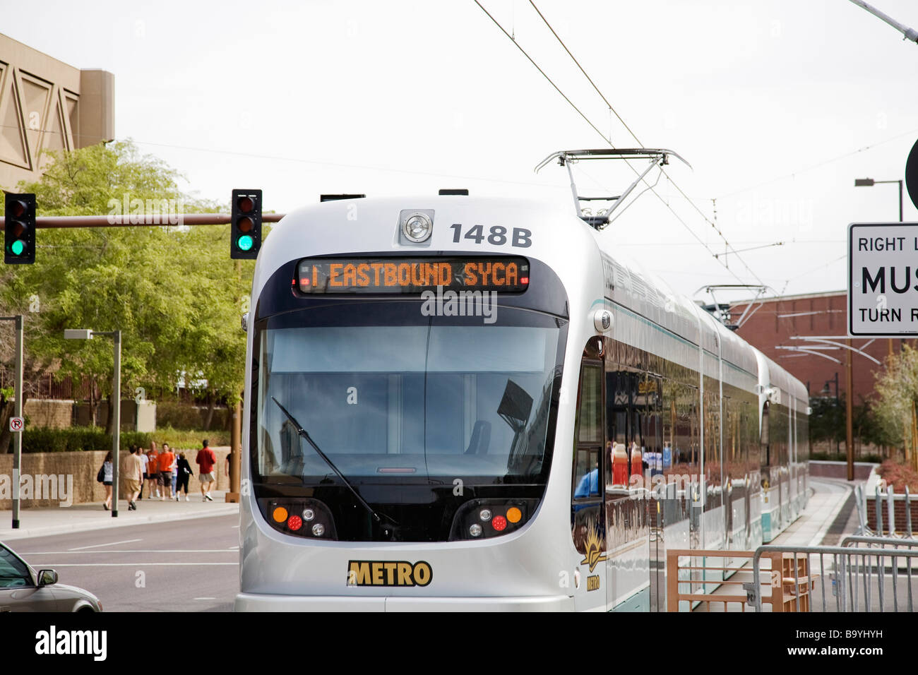 phoenix arizona metro light rail usa Stock Photo - Alamy