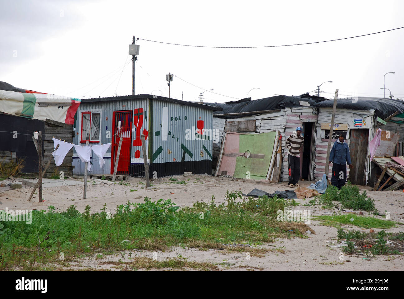 Examples of informal 'shack' houses on the margins of Langa Township ...
