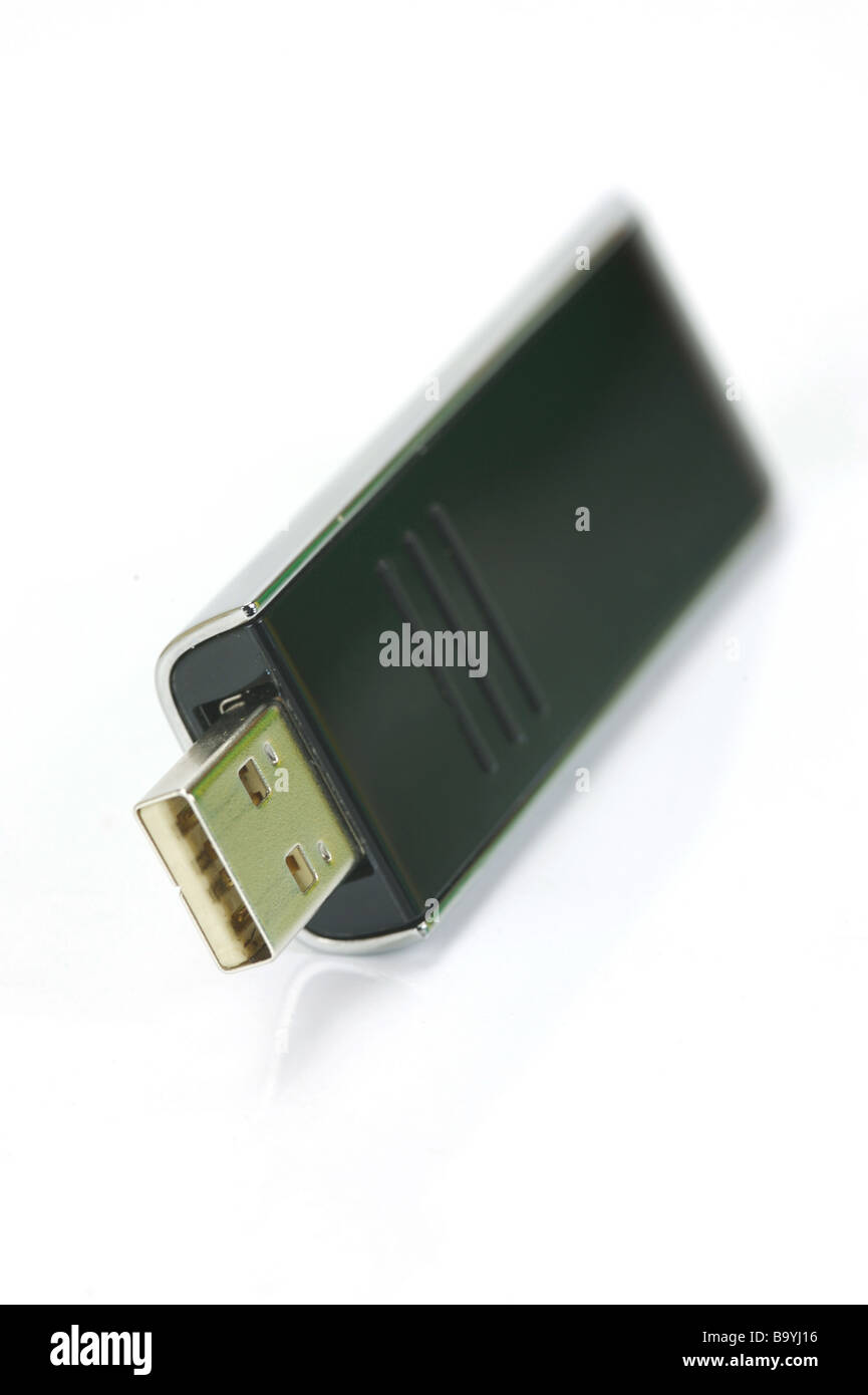 USB memory stick isolated against a white background Stock Photo - Alamy