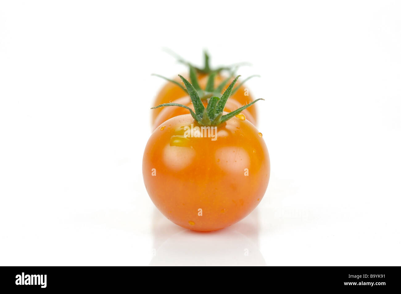 Cherry Truss Tomatoes isolated against a white background Stock Photo ...