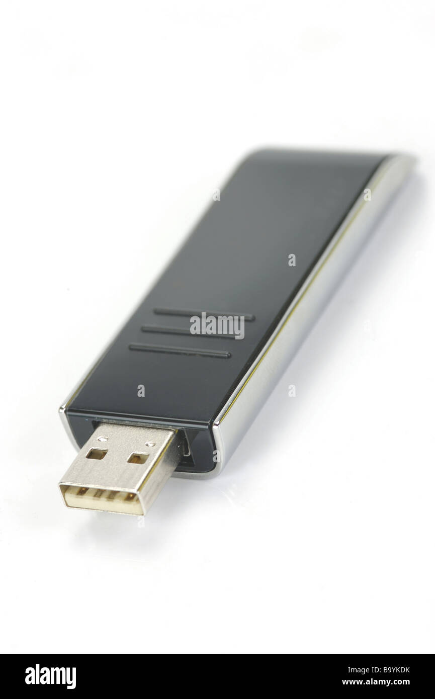 USB memory stick isolated against a white background Stock Photo - Alamy