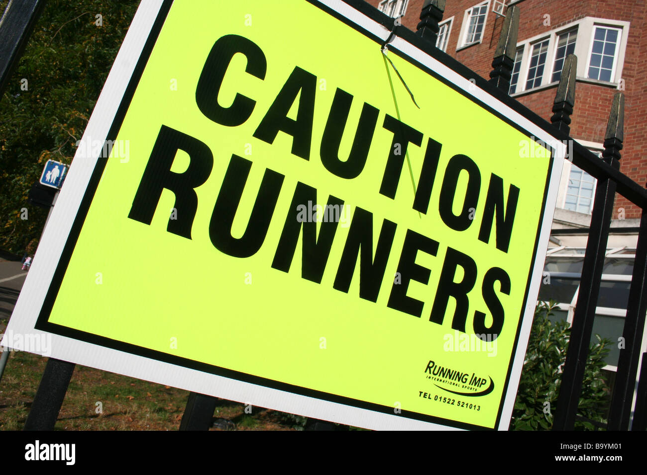 Caution runners hi-res stock photography and images - Alamy