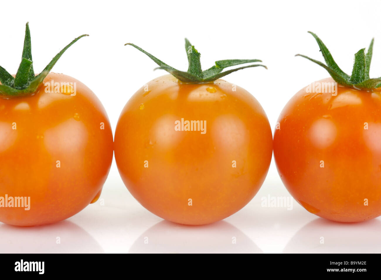 Cherry Truss Tomatoes isolated against a white background Stock Photo ...