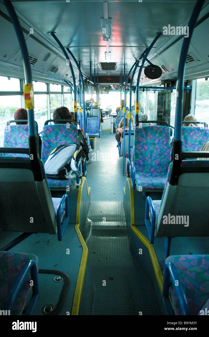 Israel Haifa Interior of a city bus Stock Photo - Alamy