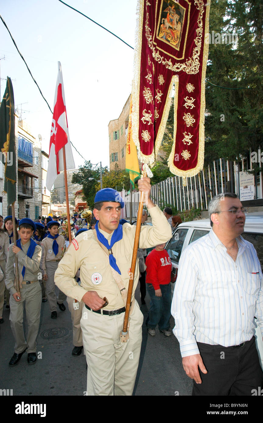 A scout troop parade Stock Photo - Alamy