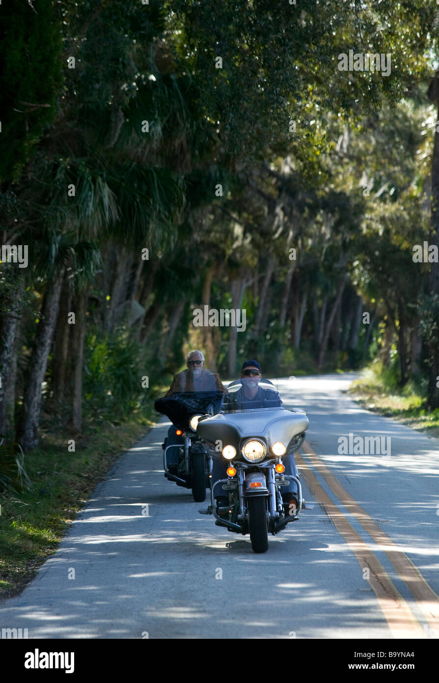 Riders on The Loop north of Daytona Beach Florida USA Stock Photo - Alamy