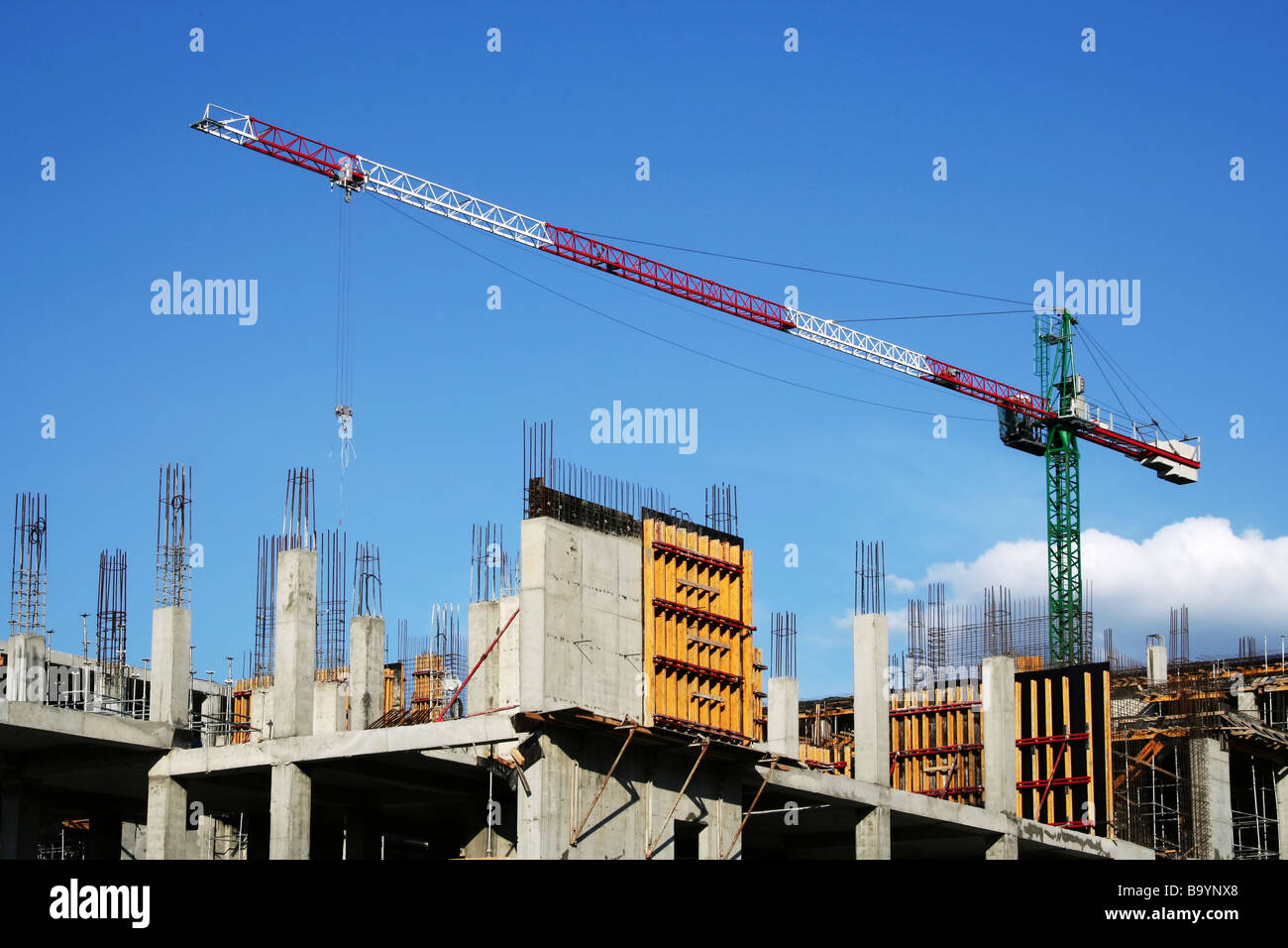Crane on the construction Stock Photo - Alamy
