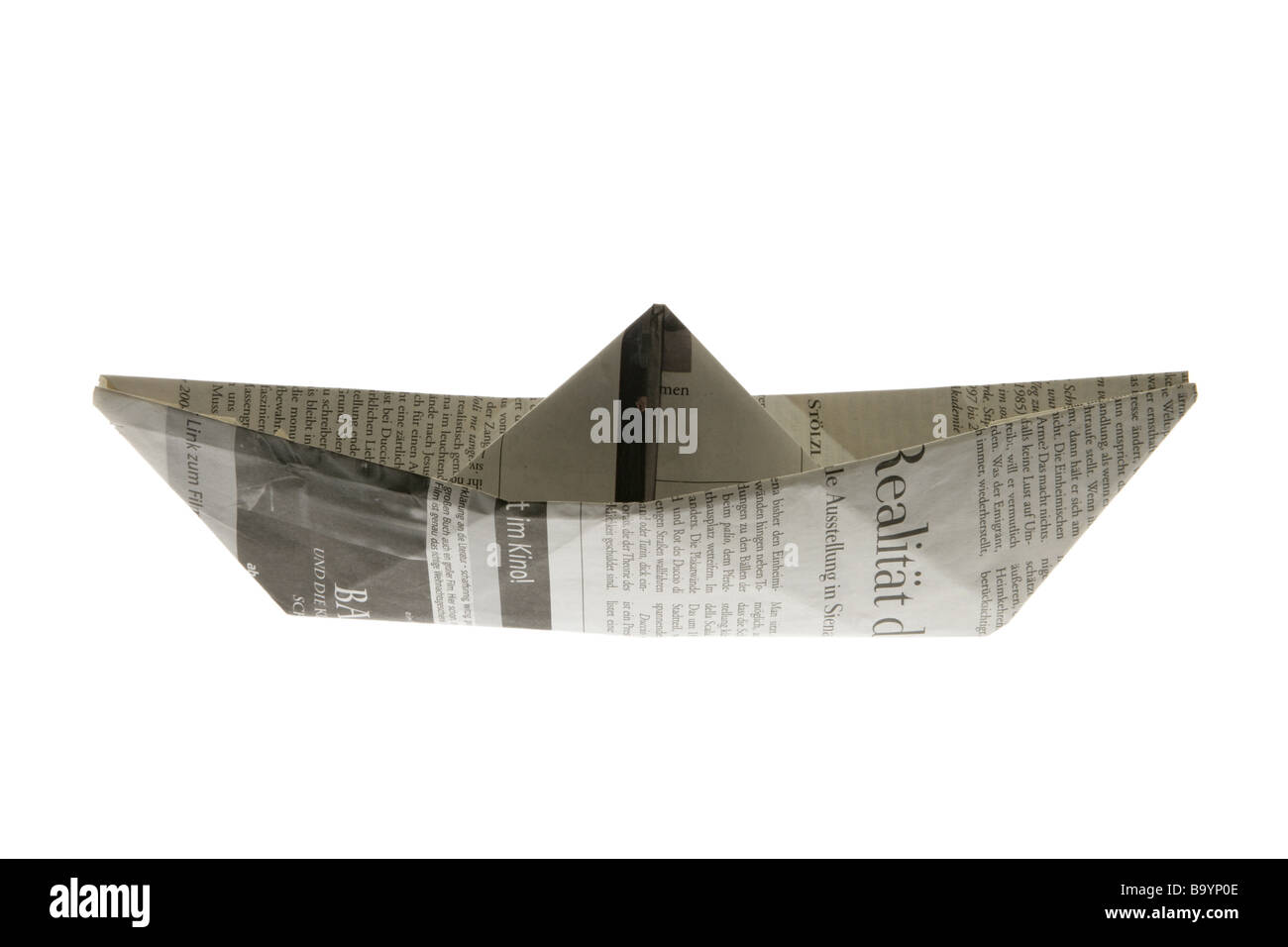 Making paper boat Cut Out Stock Images & Pictures - Alamy