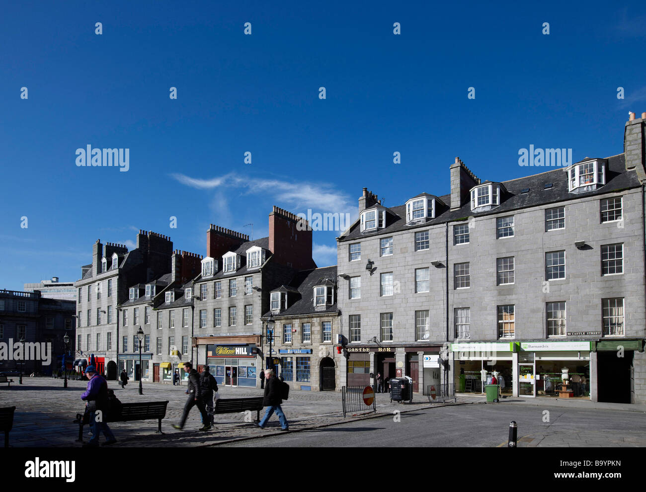 Old Historic Buildings,Castlegate, Aberdeen, Scotland Stock Photo - Alamy
