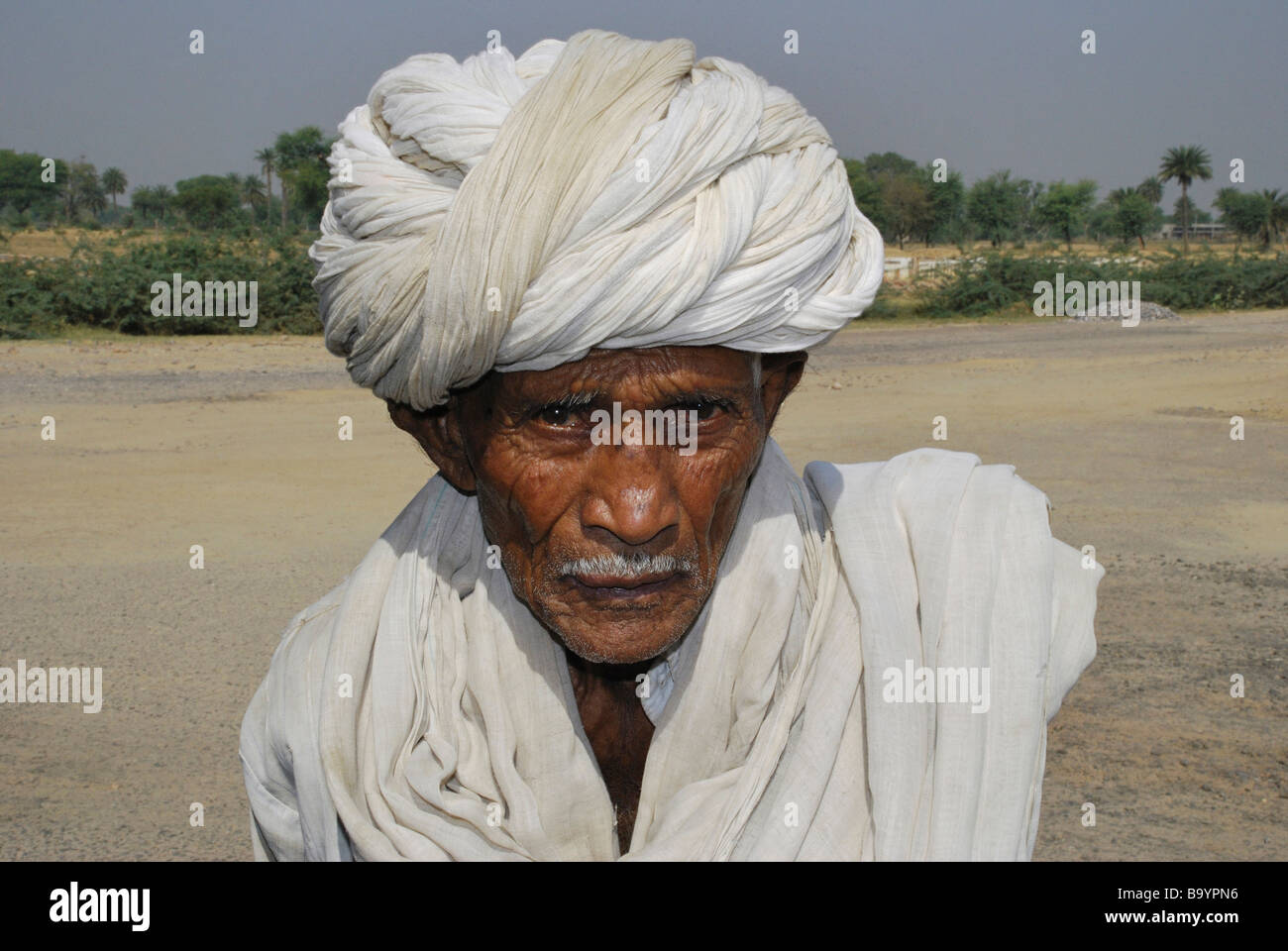 Typical Rajasthani old man, Rajasthan State, India Stock Photo - Alamy