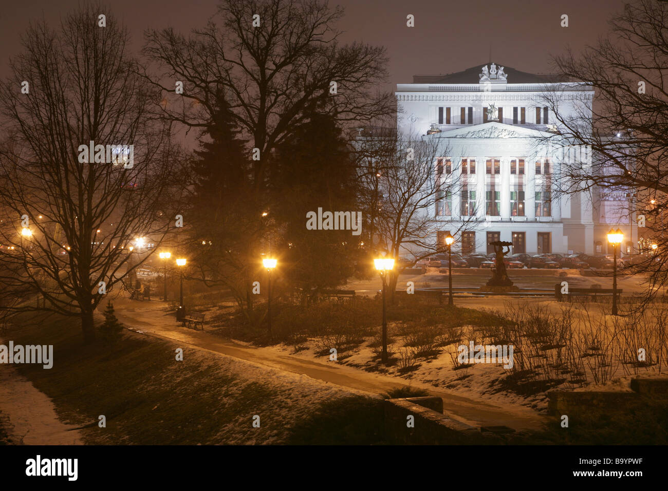 Latvian national opera house riga hi-res stock photography and images ...