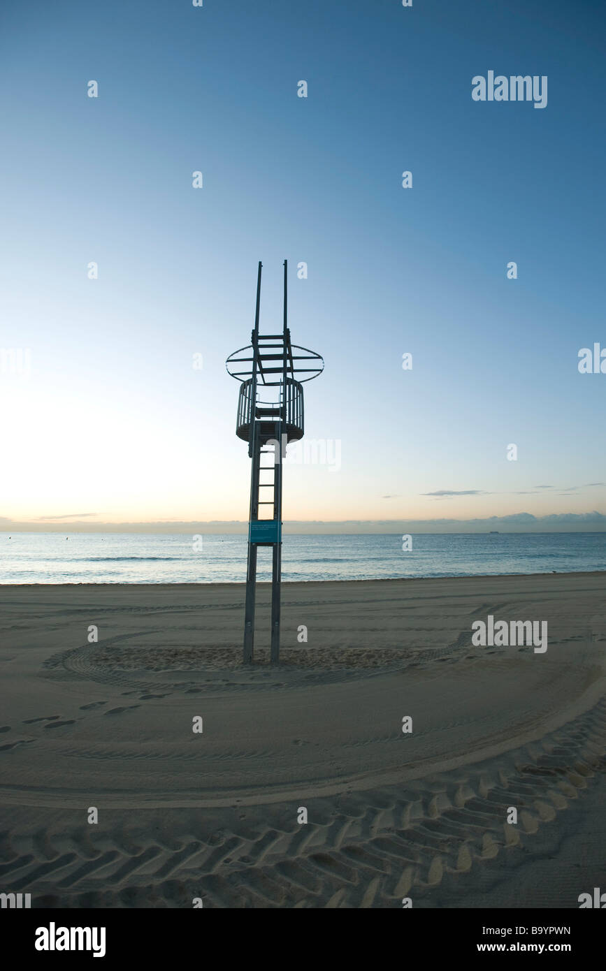 Lifeguard chair on beach Stock Photo - Alamy