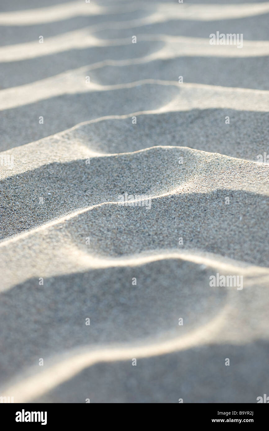 Rippled pattern on sand Stock Photo - Alamy
