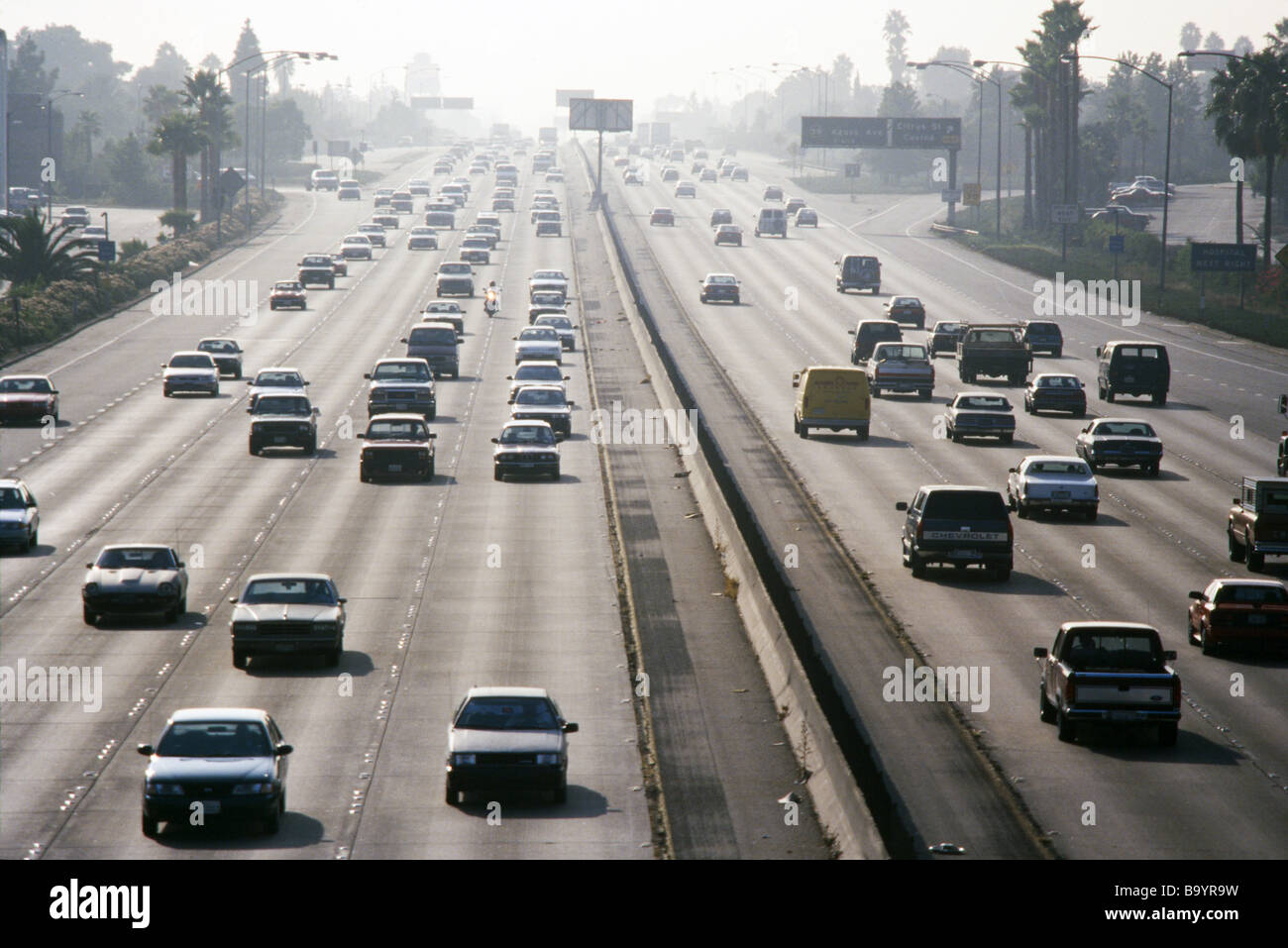 Busy expressways with traffic,Los Angeles Stock Photo - Alamy
