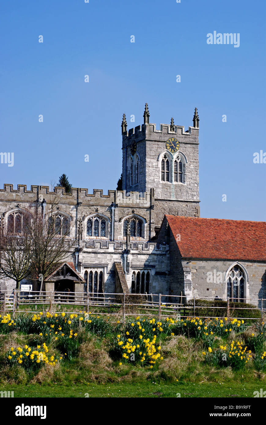 St. Peter`s Church, Wootton Wawen, Warwickshire, England, UK Stock ...