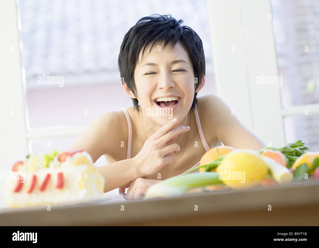 A woman making a decision Stock Photo - Alamy