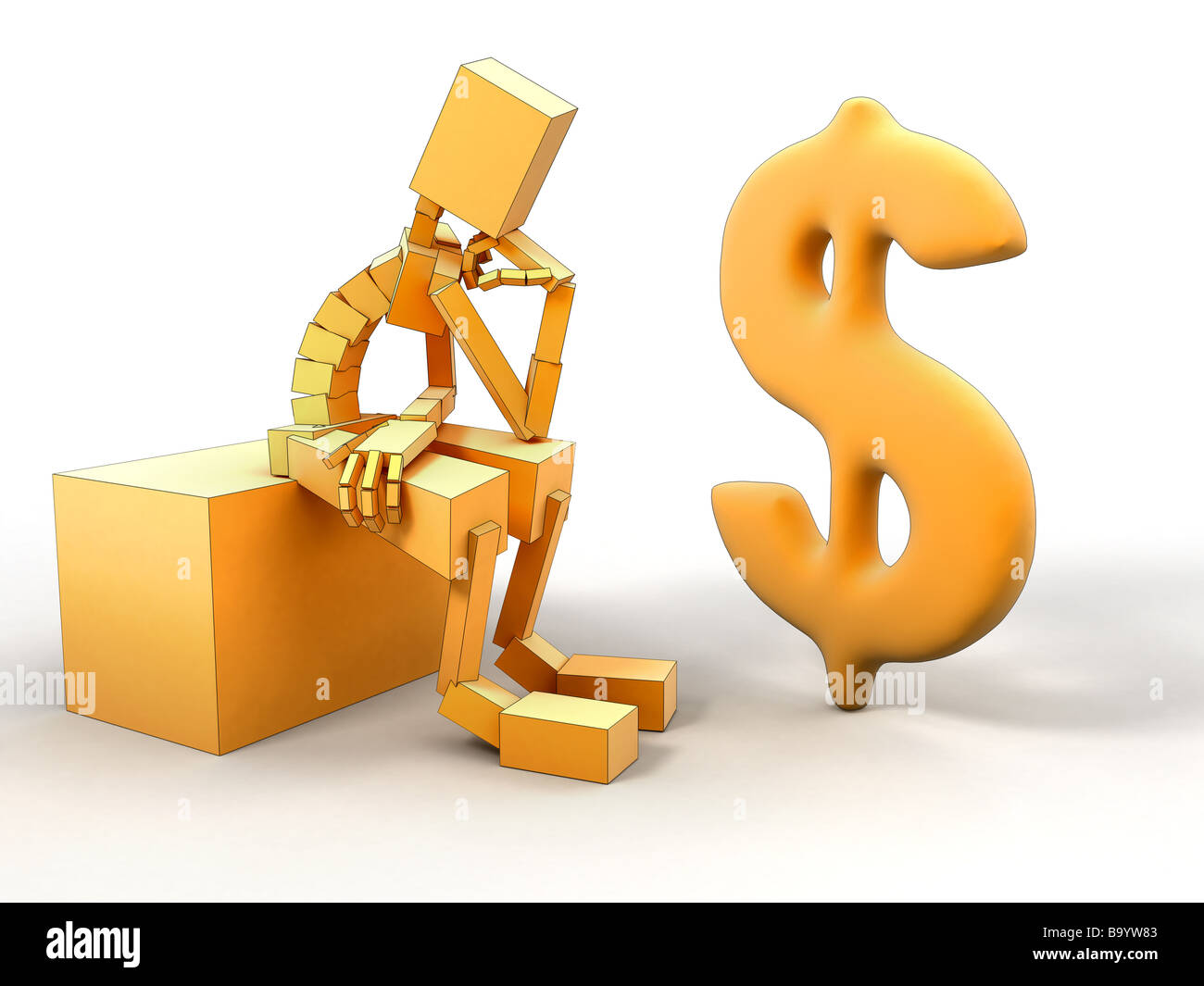Man And dollar Stock Photo - Alamy