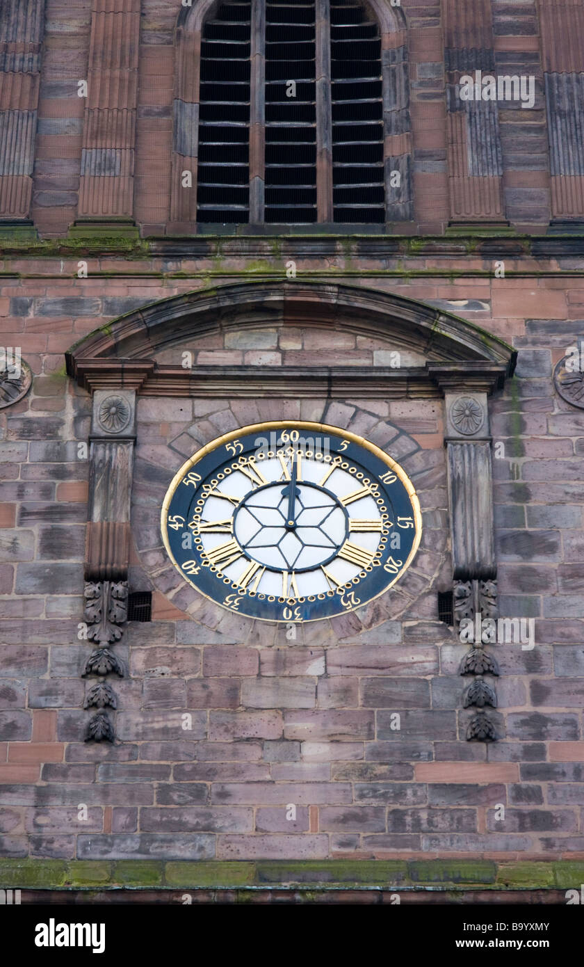 Clock Tower, St Ann's Church, Manchester, England, Winter 2009 Stock ...