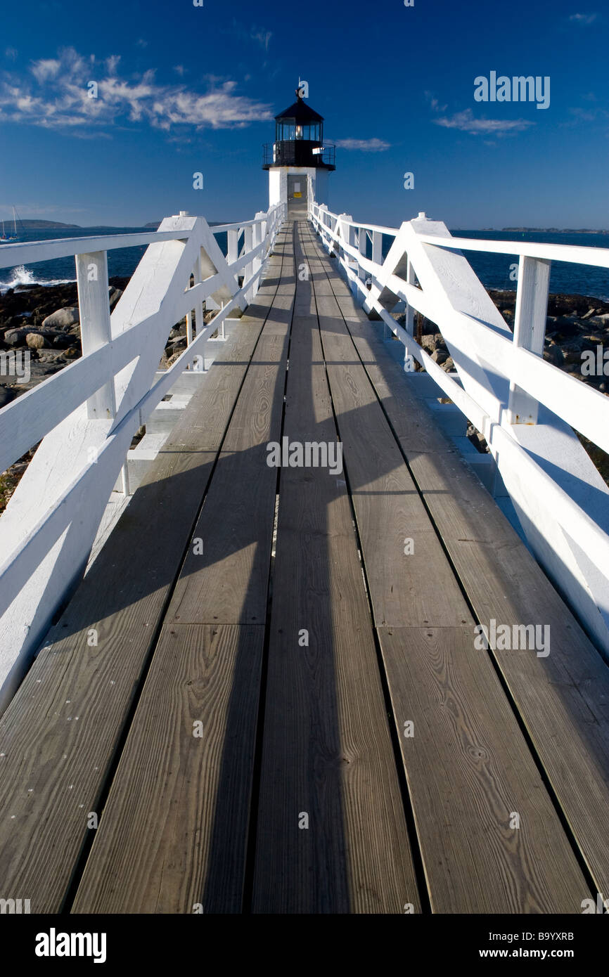 The Marshall Point Lighthouse in Maine Stock Photo - Alamy