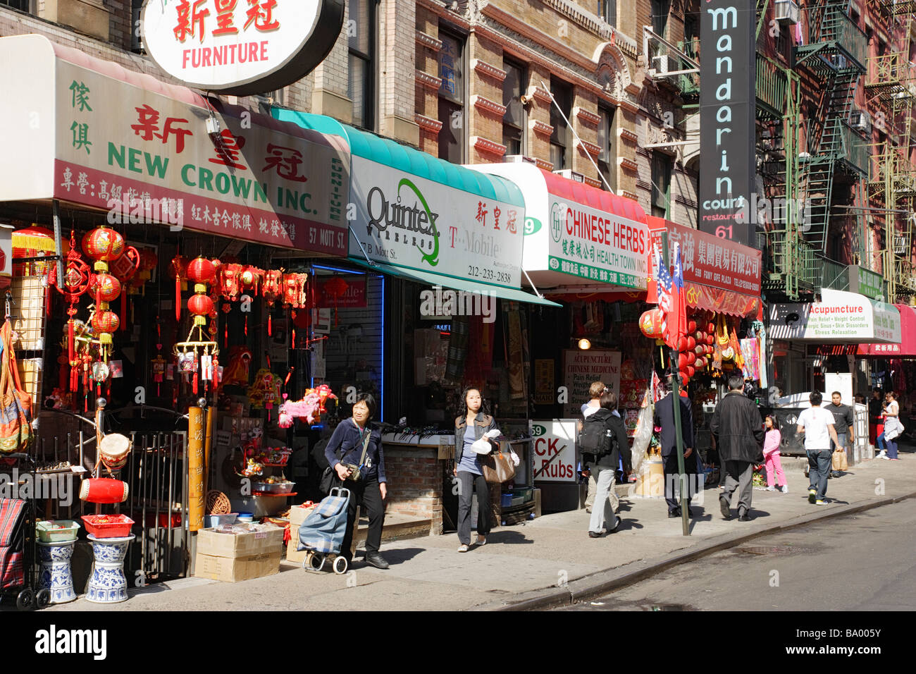 Chinese stores Chinatown Manhattan New York City New York USA Stock Photo - Alamy