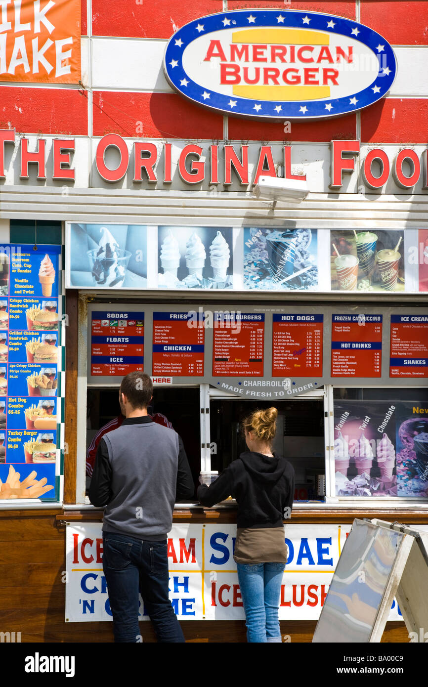 American burger fast food store Venice Los Angeles California USA Stock ...