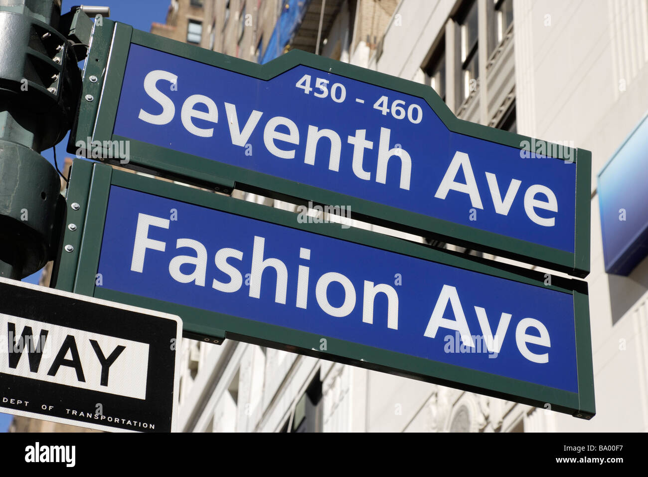 Street name sign Manhattan New York City New York USA Stock Photo - Alamy