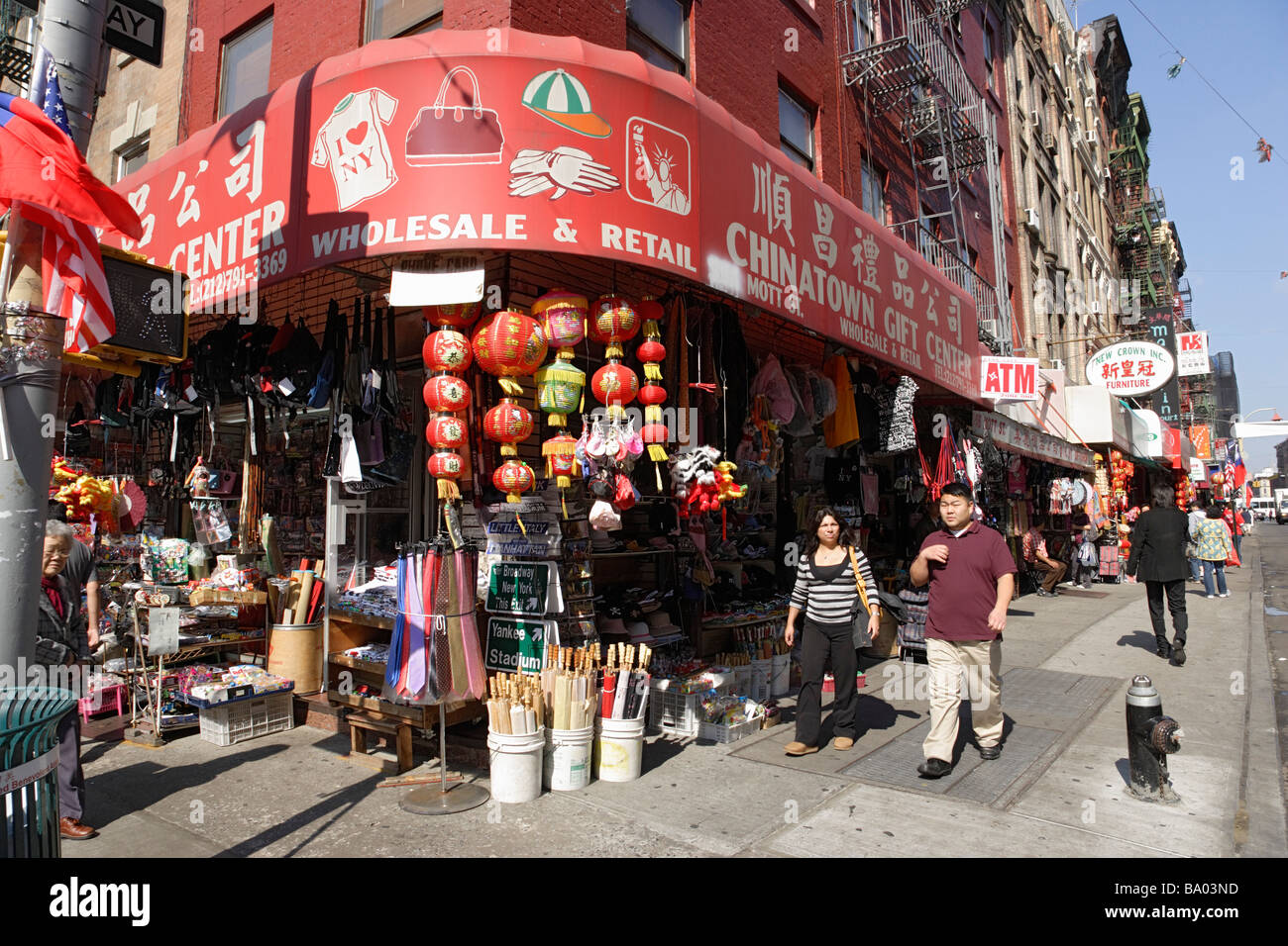 Chinese stores Chinatown Manhattan New York City New York USA Stock ...