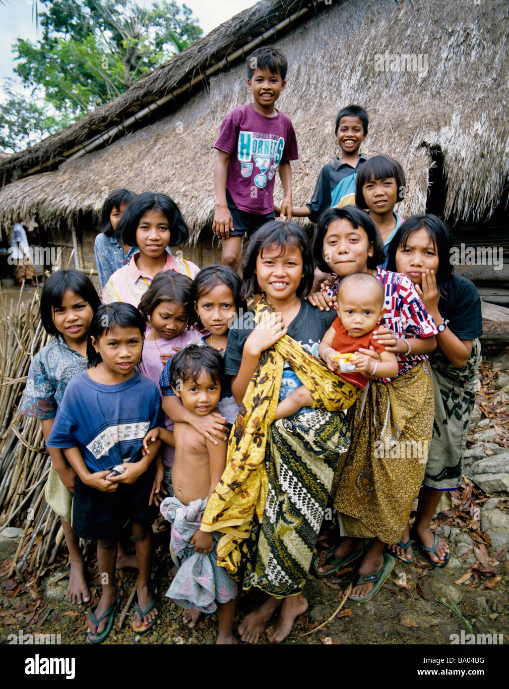 Indonesia Local family Stock Photo - Alamy