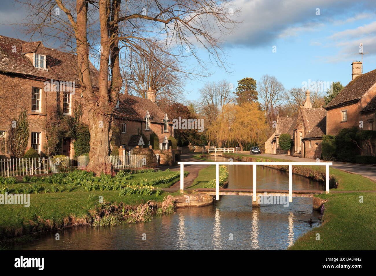 Lower Slaughter and River Eye, the Cotswolds Stock Photo - Alamy