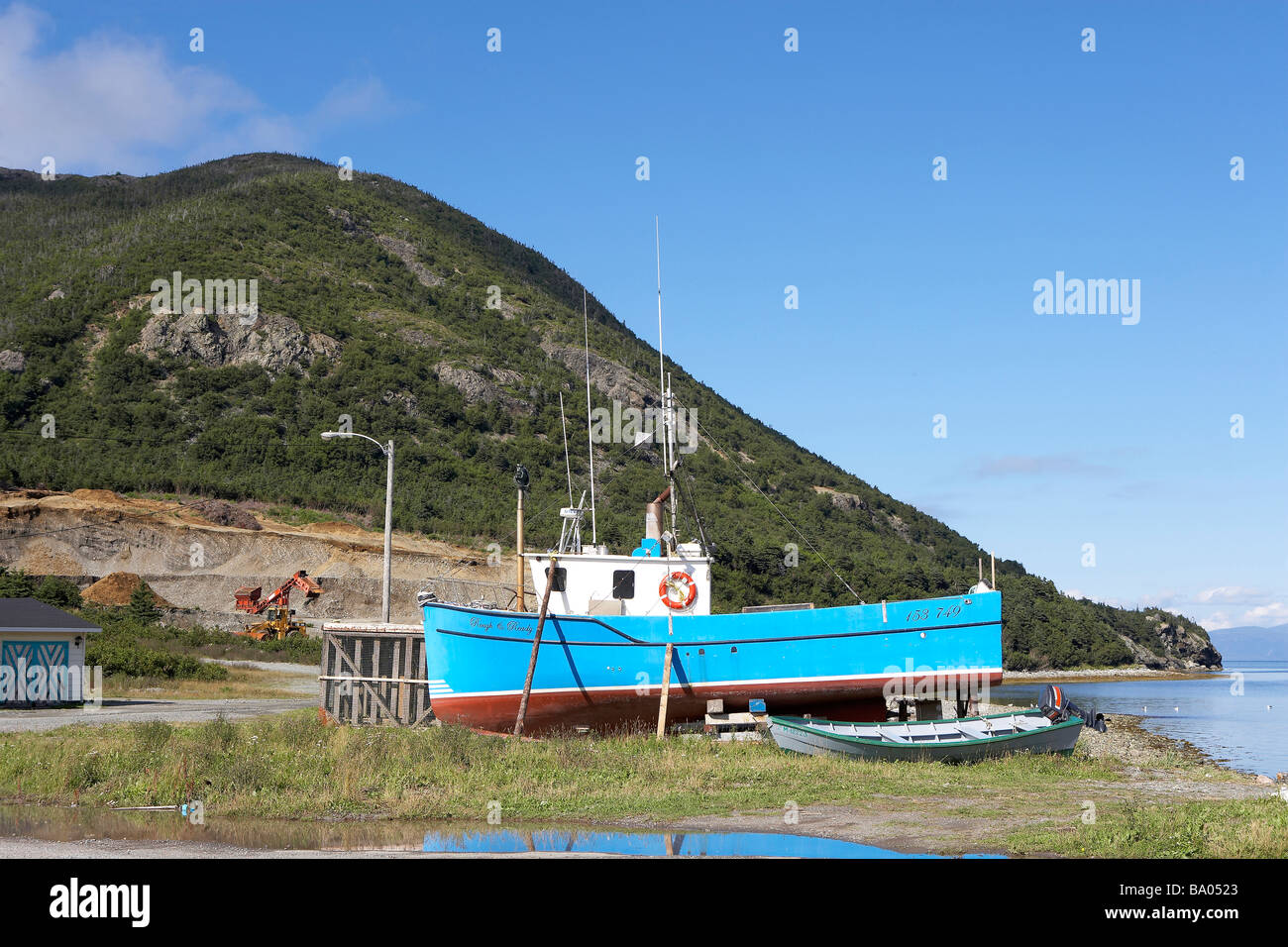 boat in Newfoundland Stock Photo - Alamy