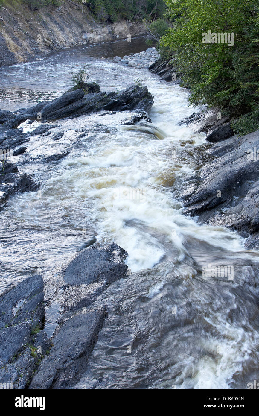 raging river in Newfoundland Stock Photo - Alamy