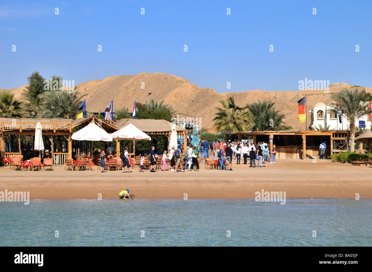 Public beach in Sharm el Sheikh Maya Bay Egypt Stock Photo - Alamy