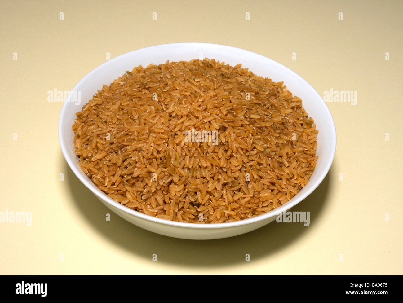 Brown Rice in a Bowl Stock Photo - Alamy