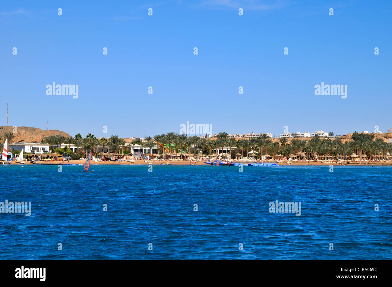 Public beach in Sharm el Sheikh Maya Bay Egypt Stock Photo - Alamy