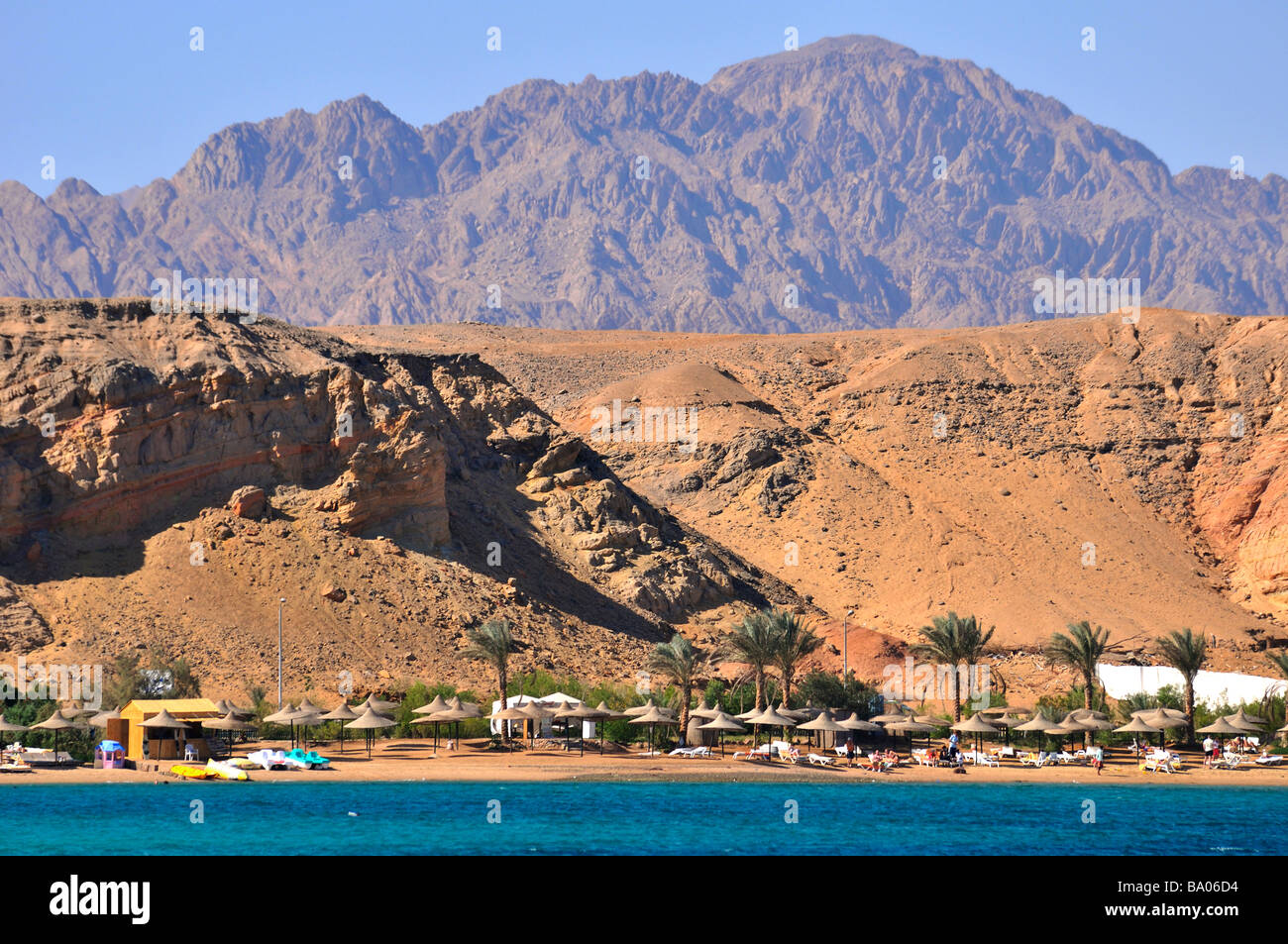 Public beach in Sharm el Sheikh Maya Bay Egypt Stock Photo - Alamy