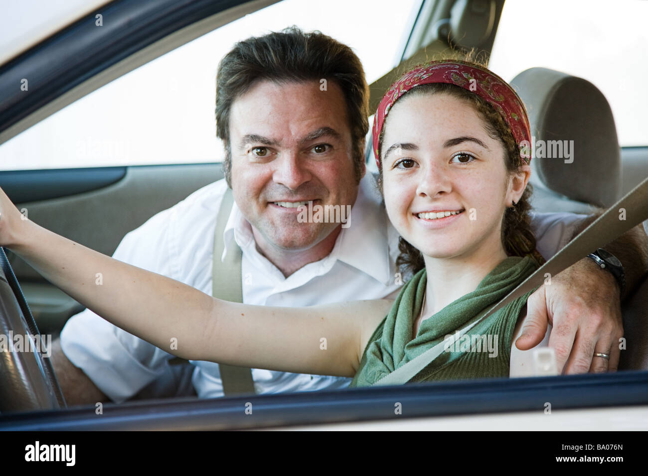 teen girl learning to drive Stock Photo - Alamy
