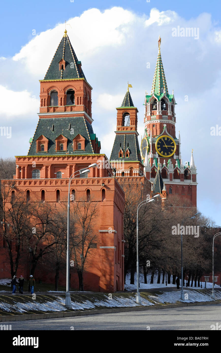 Moscow Kremlin Towers Red Square Moscow Russia Stock Photo - Alamy