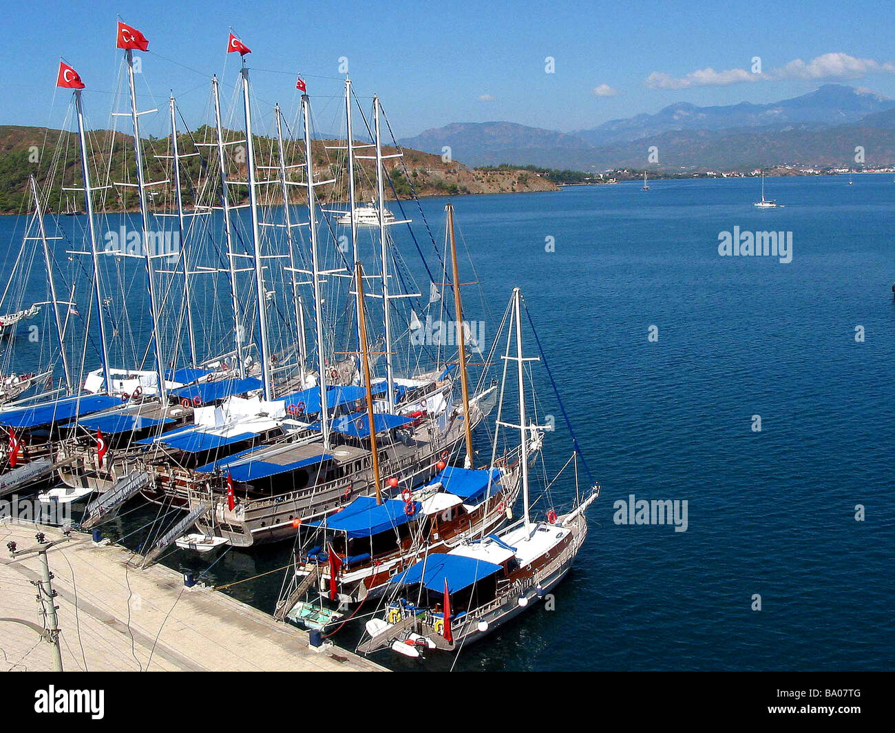 Fethiye Harbour, Turkey Stock Photo - Alamy