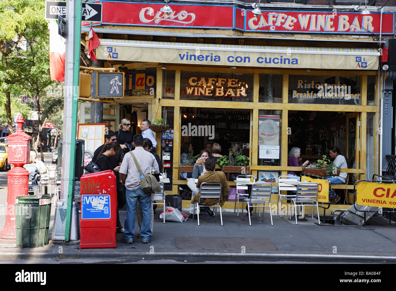 Pavement cafe Greenwich Manhattan New York City New York USA Stock ...