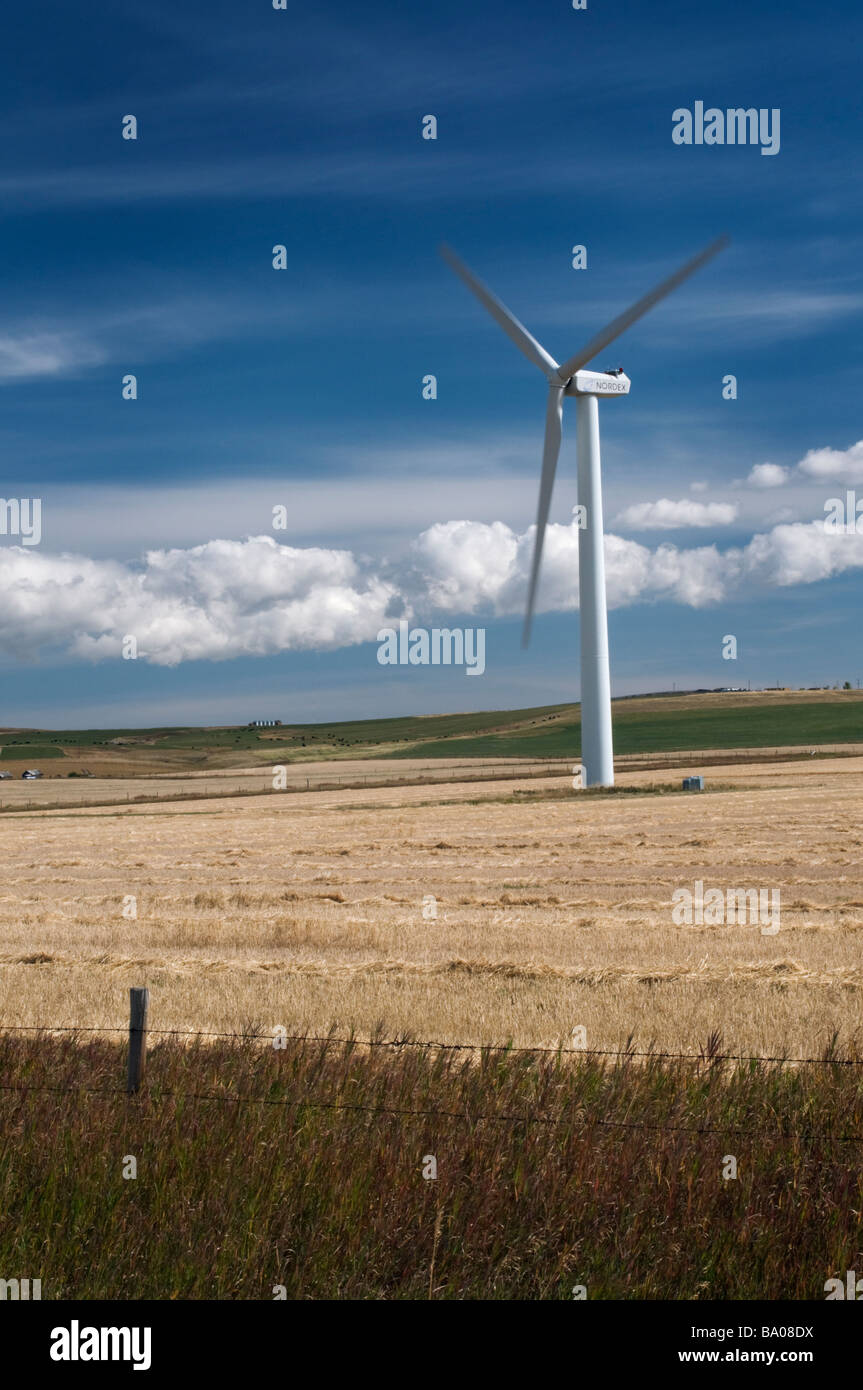 Windmill power generation in Alberta Canada Stock Photo - Alamy