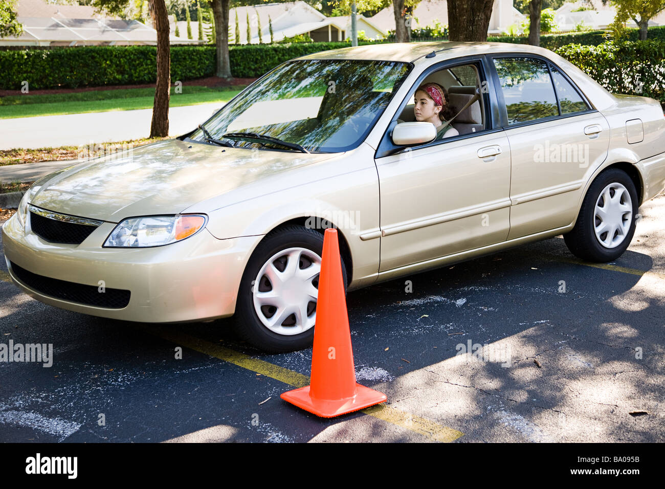 teen girl learning to drive Stock Photo - Alamy