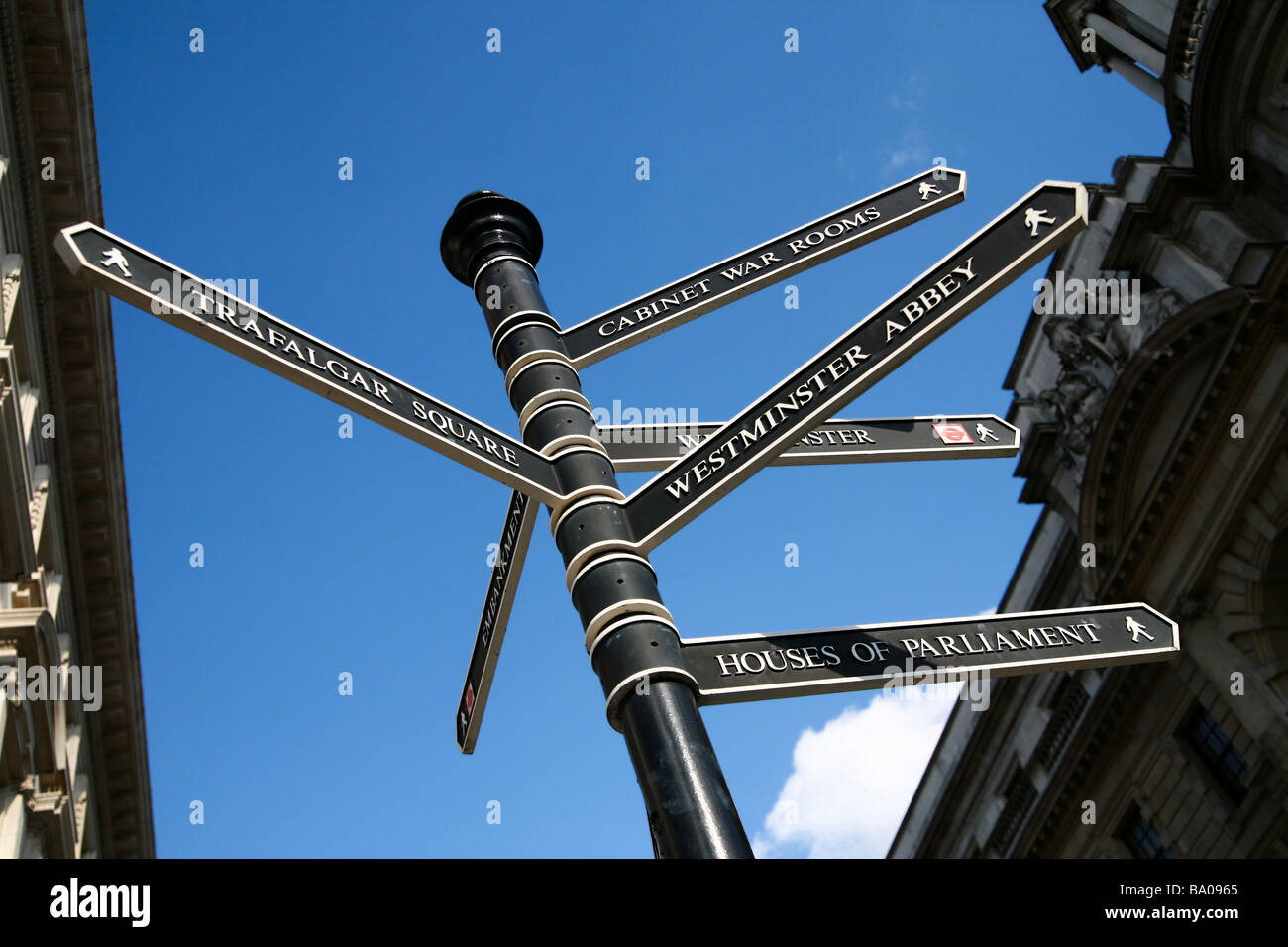 Signpost in London Stock Photo - Alamy