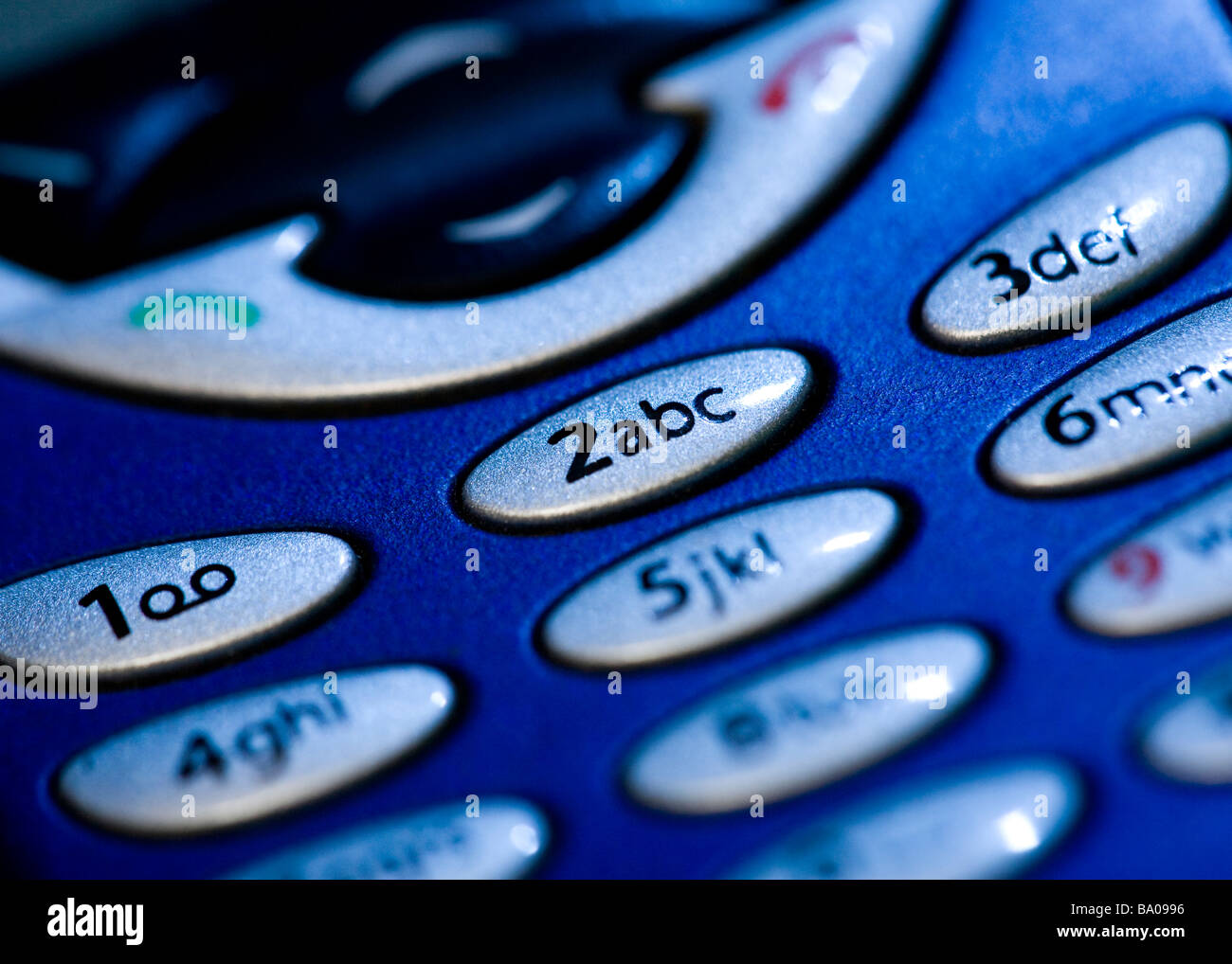 Retro mobile phone keypad closeup Stock Photo - Alamy