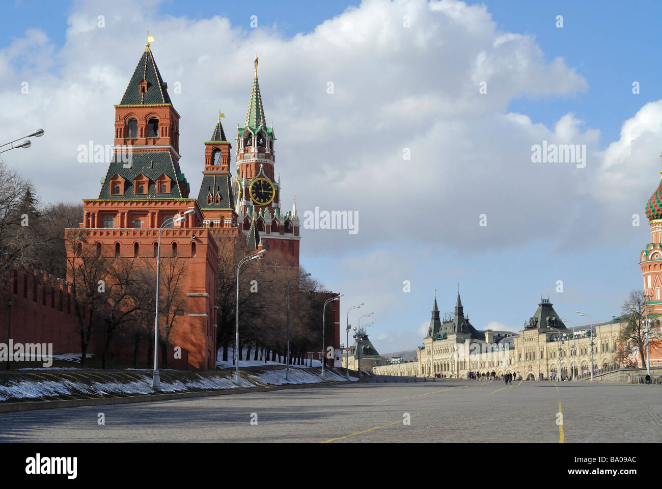 Moscow Kremlin Towers Red Square Moscow Russia Stock Photo - Alamy