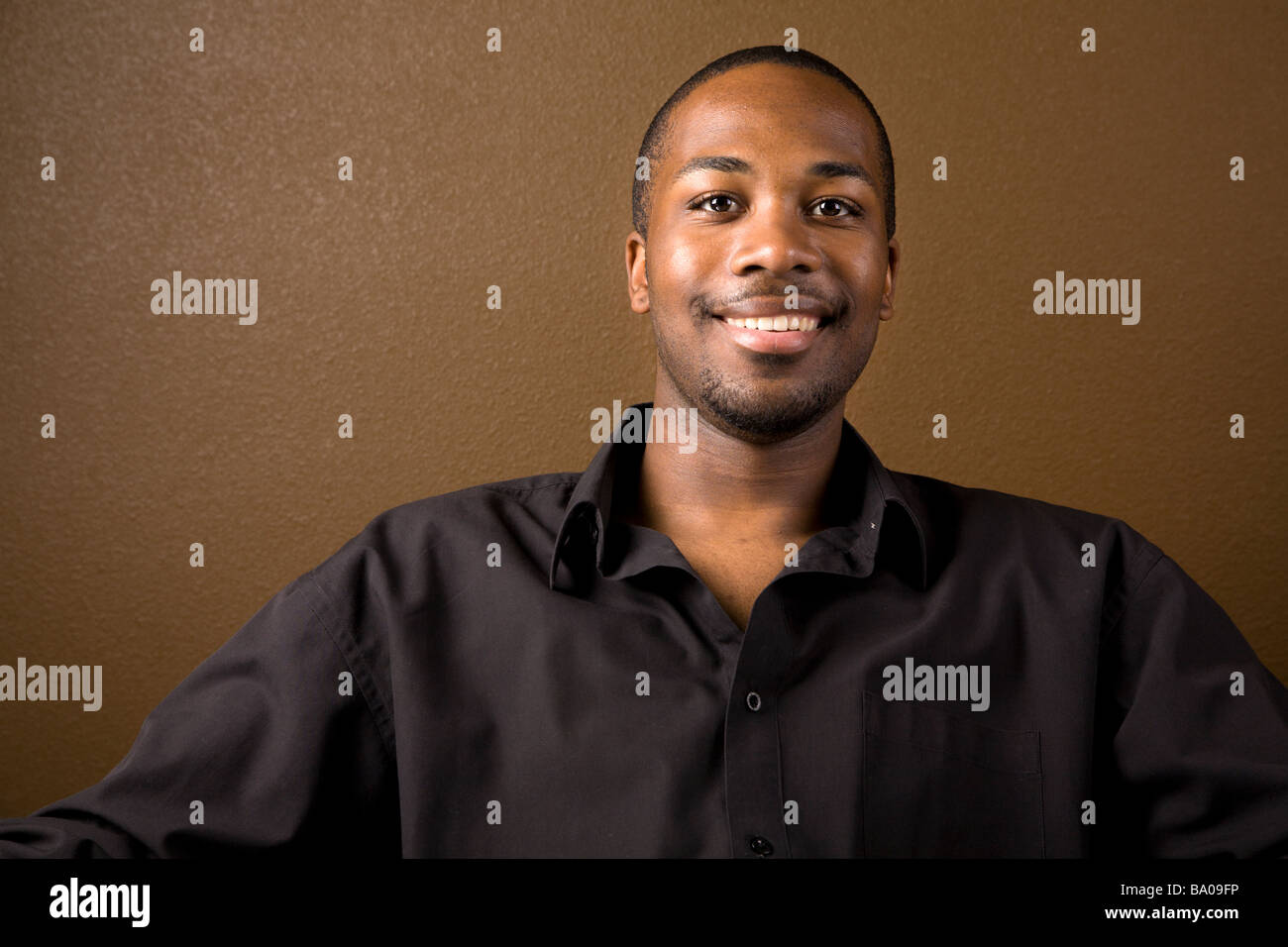 Portrait of a handsome black man Stock Photo - Alamy
